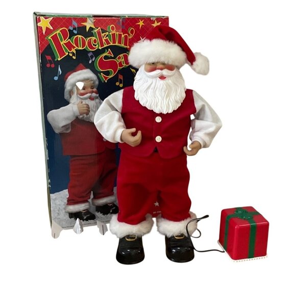 Radio Shack | Holiday | Vtg Radio Shack Rockin Santa Animated Singing ...
